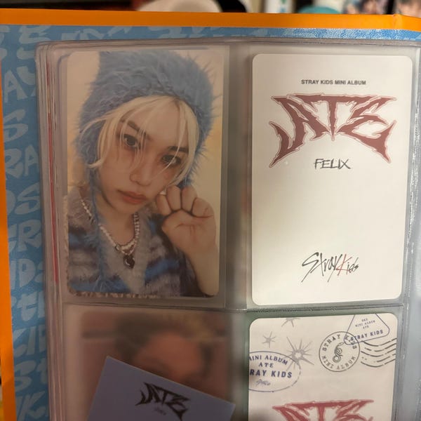 ATEEZ Double-sided Lightstick Photocard Set Set of All 8 Members ...