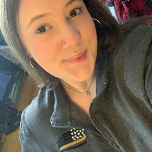 911 Dispatcher Sweatshirt, Thin Gold Line Flag Dispatcher Shirt, First ...