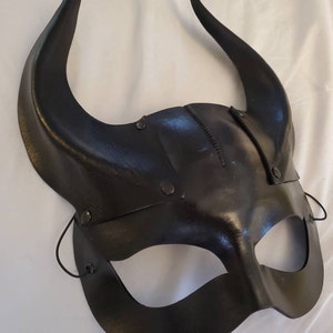 Bull Mask. Devil Mask. Leather Mask. Modeled Leather Mask - Etsy