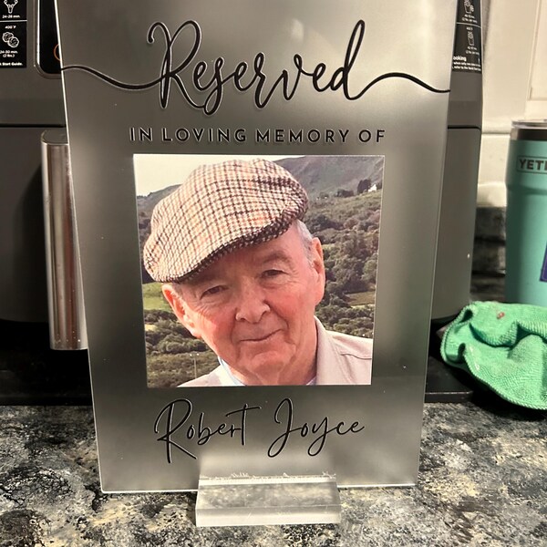 Reserved Memorial Sign Wedding Decor, Wedding Signs Memorial Decor, in ...