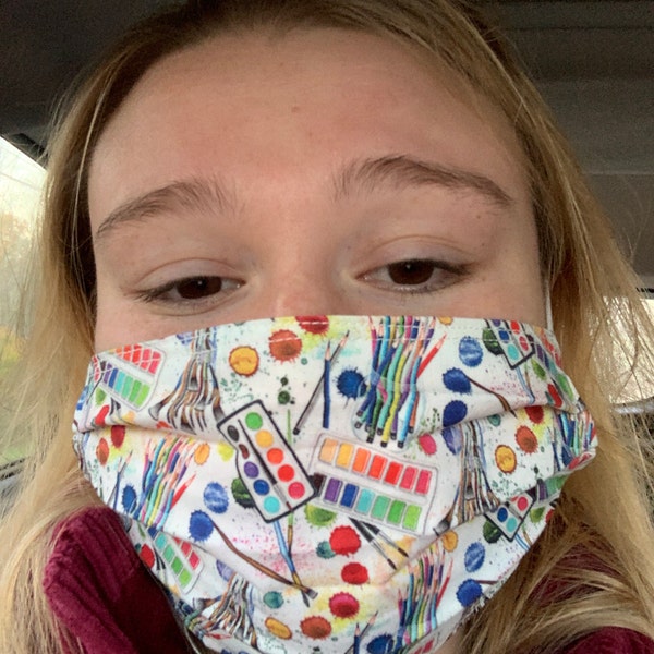 ADJUSTABLE Teacher School Face Mask Men, Women, Teen, Child Sizes - Etsy