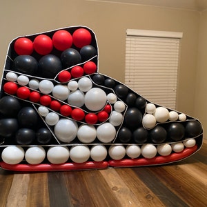 Sneaker From Balloons, Shoe Mosaic From Balloons, Decor Ideas, Mosaic ...