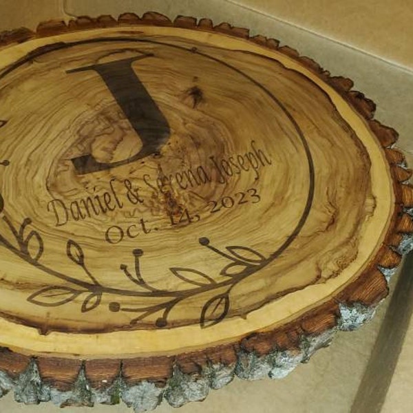 Log Slice Slab for Cake Stand, Cutting Board, Charcuterie, Food Serving ...