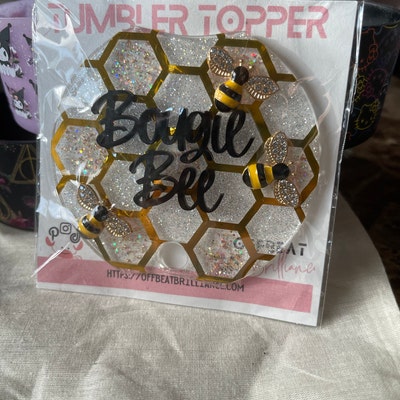 Bumblebee Custom YETI Mug Tumbler Name Tag Honeycomb, Bee, Name Topper ...