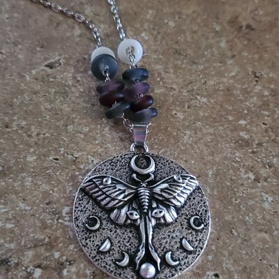 Celtic Pagan Morrigan Flying Crow Raven W Pentacle Dblsided W Crow ...