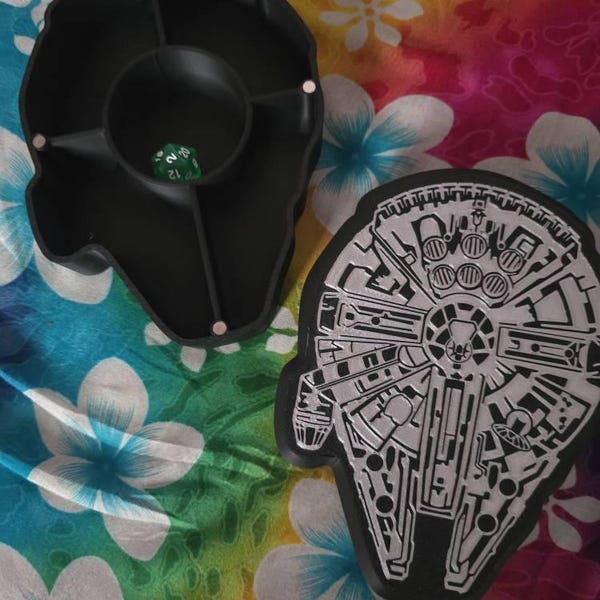 Star Wars Millennium Falcon Dnd Dice Tray - Etsy