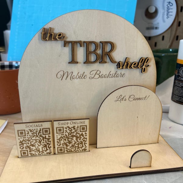 QR Sign for Business Laser File - Social Sign Laser File - QR Code ...