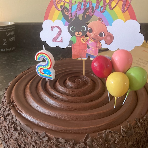 Bing Bunny and Sula Cake Topper - Etsy UK