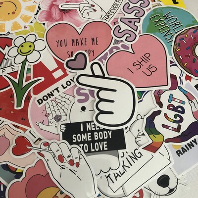 100 Sticker Pack Cool Animals Art Design Decals for Laptop - Etsy