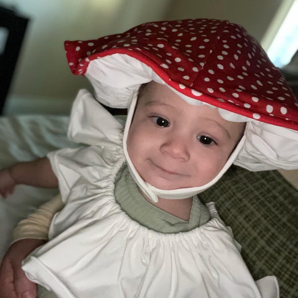 Mushroom/toadstool Costume for Kids and Toddlers, Halloween Costume - Etsy