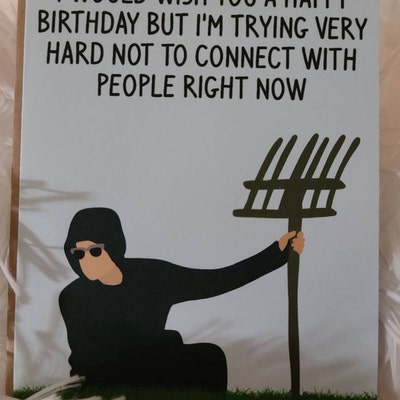 David Rose Pop a Pill Birthday Card, Funny Birthday Card - Etsy