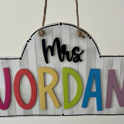 Personalized Teacher Desk Name Plate, Personalized Teacher Gift ...