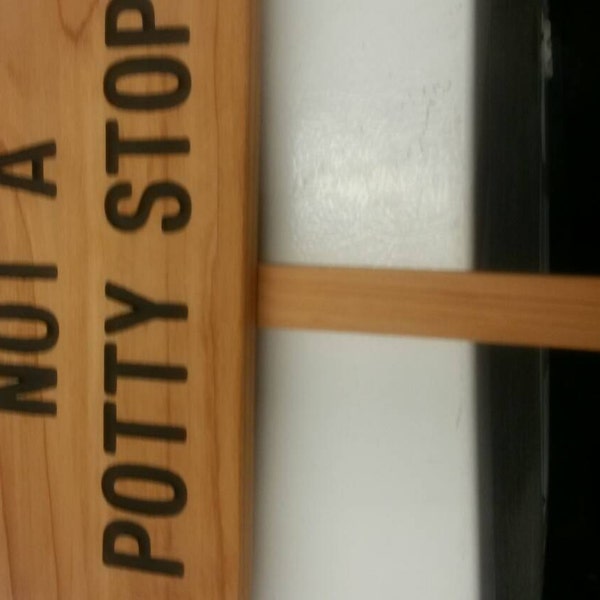 NOT a POTTY STOP, Dog Walker Sign, No Poop Sign, Cedar Wood Sign, Yard ...