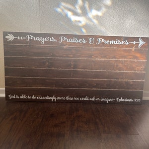 Personal Prayer Board With Scripture - Etsy