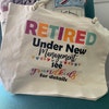 Retired Bag, Retirement Gift for Women, Retirement Gift Bag, Retired ...