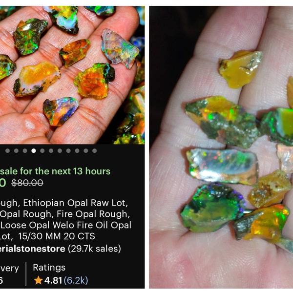 Opal Rough, Ethiopian Opal Raw, Crystal Opal Rough, Big Opal Rough ...