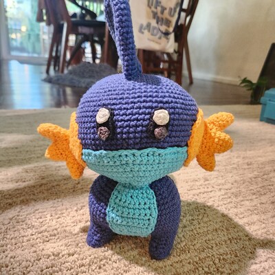 Mudkip Crochet Pattern Amigurumi PDF Patterns ENGLISH Instructions Only ...