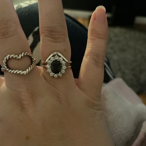 Sterling Silver Fidget Ring, Anxiety Ring, Spinner Ring, Fiddle Ring ...