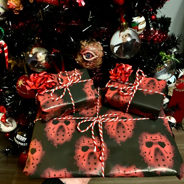 Scream, It's Your Birthday Grimwrap Horror Movie Wrapping Paper, Scream ...