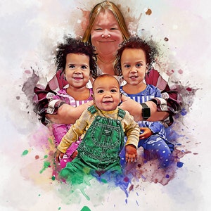 Remember Loved One Portrait, Lost Loved One Custom Portrait Gift ...