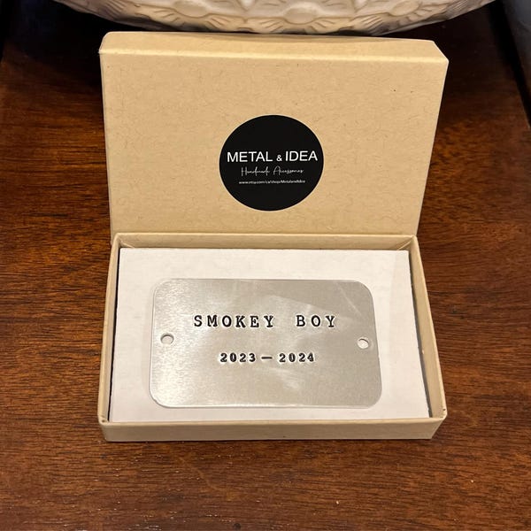 Hand Stamped Wallet Insert Card Customized Boyfriend Gift Gift for ...