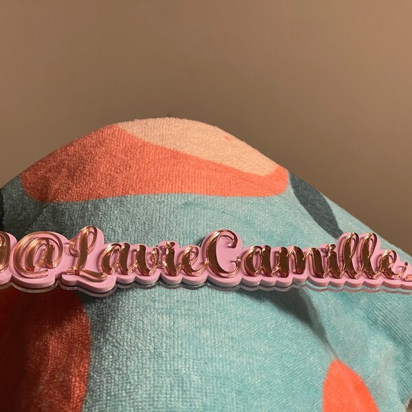 Physical Watermark | Business Watermark | Laser Cut Name | Social Media ...