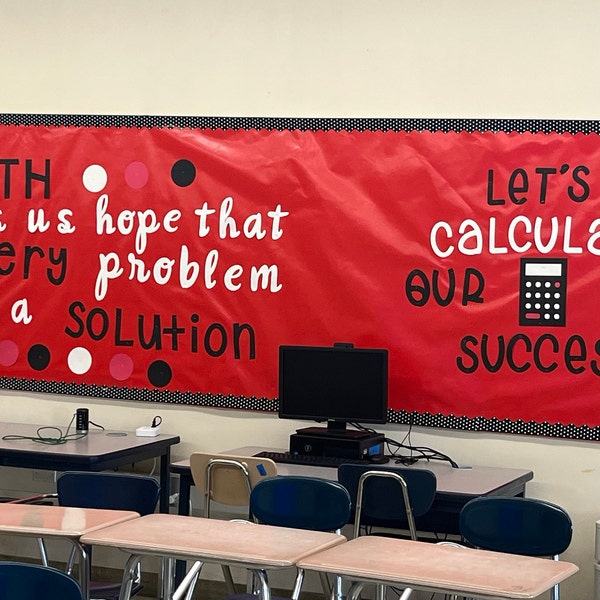 Math Bulletin Board Kit | Back to School Bulletin Board | Math ...