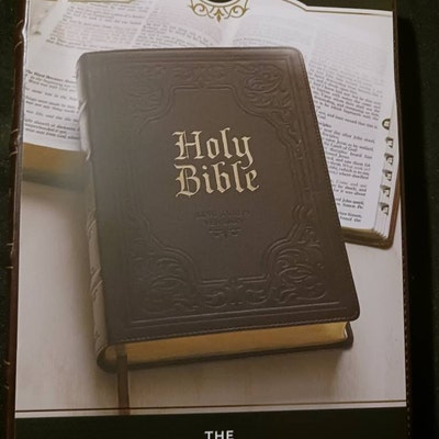 Personalized ESV Super Giant-print Bible Black Genuine - Etsy