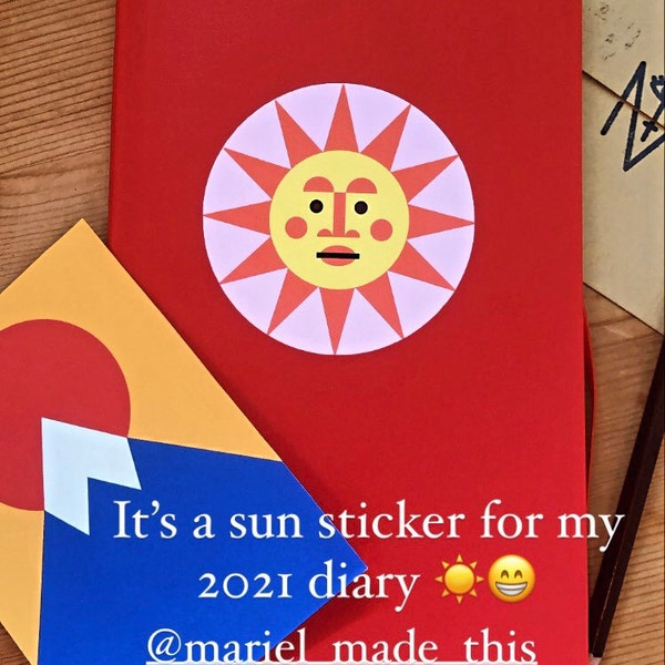 Sunny Face Stickers // 4 Sticker Party Pack - Etsy