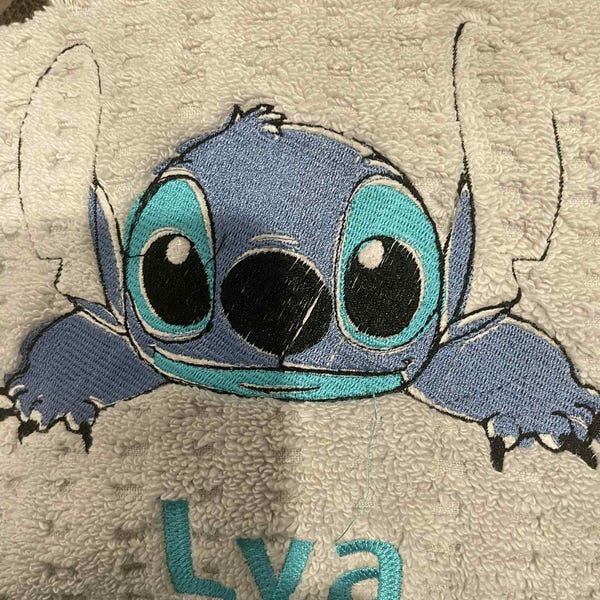 Stitch Peeking Embroidery Design – Cute Baby Stitch Digital File for ...