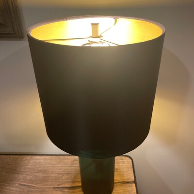 Chocolate Brown Satin Drum Lampshade Satin-chocolate Lamp Shade ...