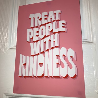 Harry Styles Treat People With Kindness Lyrics Music A3 A4 A5 Wall Art ...