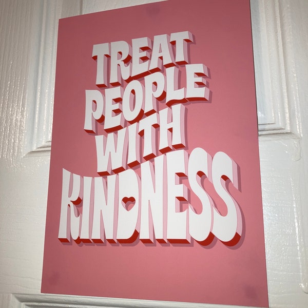 Harry Styles Treat People With Kindness Lyrics Music A3 A4 A5 Wall Art ...