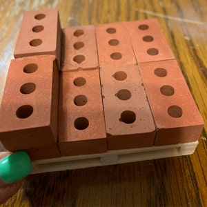 Mini Red Bricks 1:6 Scale Blocks and Pallet Perfect for - Etsy