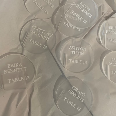 Acrylic QR Code Table Sign Business QR Code Sign Modern Calligraphy ...