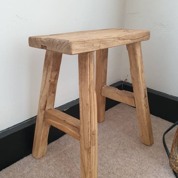 Miniature Rustic Stool 3 Sizes Rustic Old Barn Farmhouse Stool Wooden ...