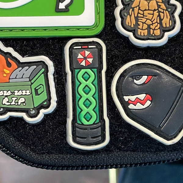 Available Now!! GITD Glow T-virus & Anti-virus RE Ranger Eye Patch EDC ...