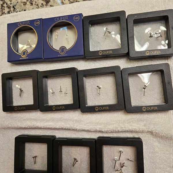 14K 16G 18G 20G THREADLESS Replacement/threadless Post/push Pin Back ...