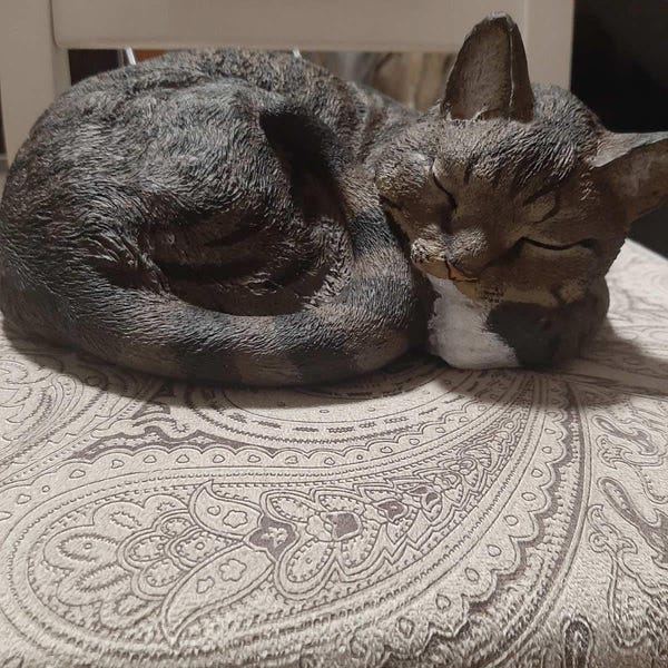 Striped Cat Urn *pet Memorial Keepsake *cremation Urn for Ashes ...