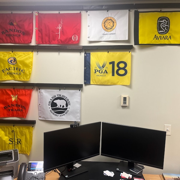 Flush Wall Mount Wood Golf Ball Tee Display Holder - 7 Golf Balls - Etsy