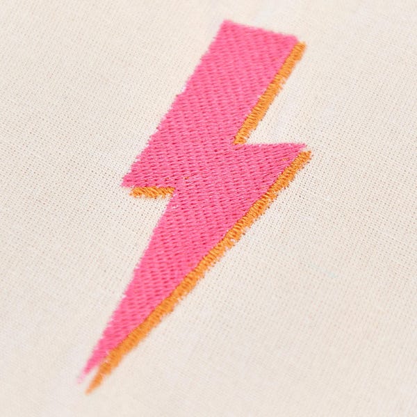 Lightning Bolt 6 Sizes 3D Preppy Machine Embroidery Design Digital ...