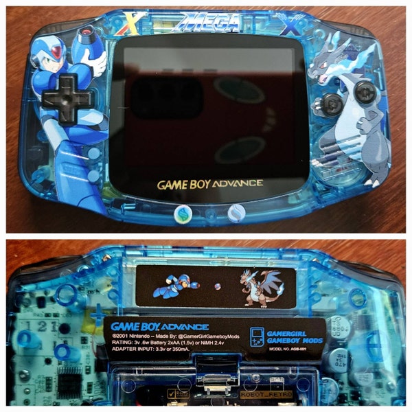 GREEN TURTLES Gameboy Advance Mod W/ Backlit GBA Mod, Enhanced Audio ...