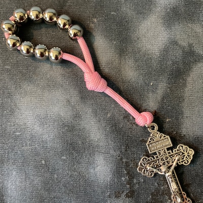 Black and Copper Rosary - Etsy