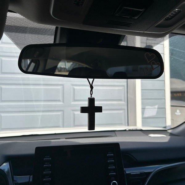 Rear View Mirror Cross, Design-lg-p, Wooden Cross, Christian Jewelry ...
