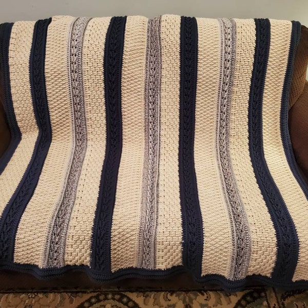Throwback Blanket Crochet Pattern, Crochet Throw, Blanket Pattern ...