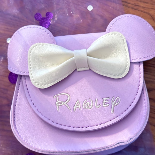 Personalized Round Flower Girl Purse, Custom Name Handbag for Girls ...