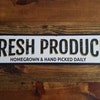 Fresh Produce Sign, Personalized Farm Sign, Custom Farmer Market Sign ...