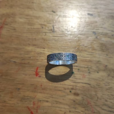 Simple Engagement Ring Set Couple Silver Rings Plain Silver - Etsy