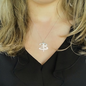 Persevere Sterling Silver Rune Pendant | Etsy