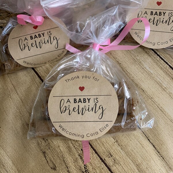 A Baby is Brewing Labels,a Baby is Brewing Stickers,baby Shower Favor ...